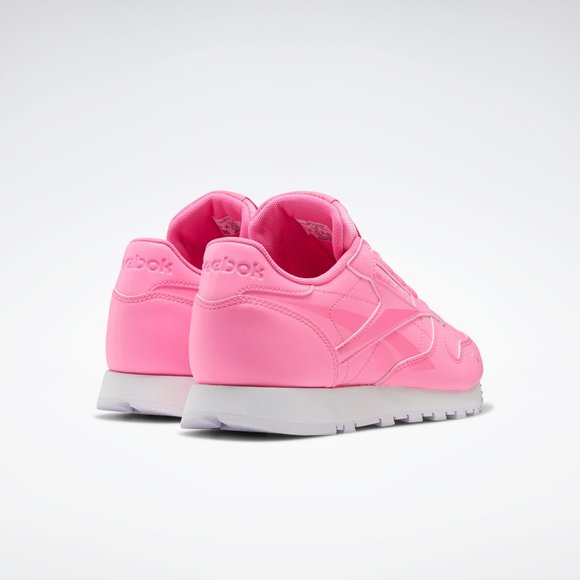 Reebok | Shoes | Reebok Womens Classic Leather Running Trainer Pink ...